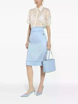 Dolce & Gabbana Dg Logo Leather Tote Bag