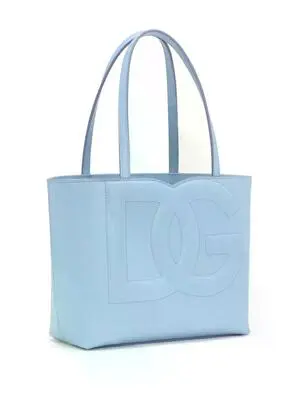 Dolce & Gabbana Dg Logo Leather Tote Bag