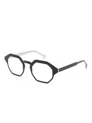 L.A. EYEWORKS Geometric-frame Glasses