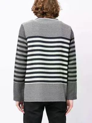 PORTS V Logo-embroidered Striped T-shirt