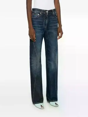 FERRAGAMO Whiskered Straight-leg Jeans
