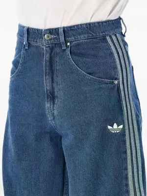 Adidas Wide-leg Denim Shorts