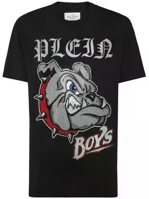 Philipp Plein Graphic-print Cotton T-shirt - Black
