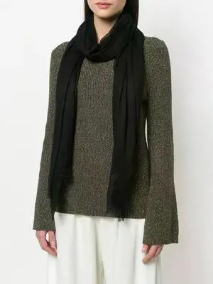 N.peal Ultrafine Pashmina Shawl Scarf - Black