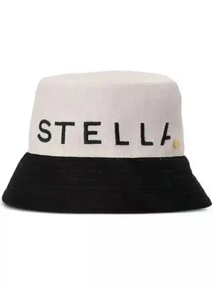Stella McCartney Logo-print Bucket Hat - Neutrals