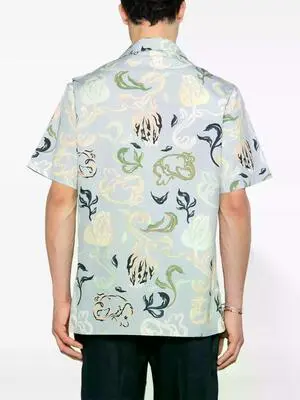 LANVIN Abstract-print Cotton Shirt
