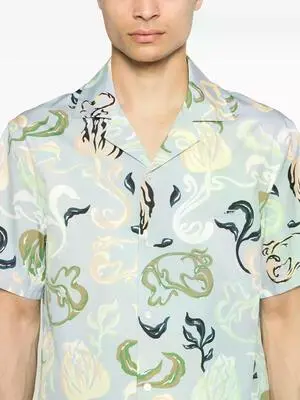 LANVIN Abstract-print Cotton Shirt