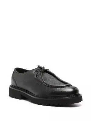 DOUCAL'S Grained Leather Derby Shoes