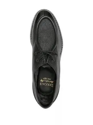 DOUCAL'S Grained Leather Derby Shoes