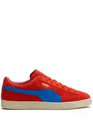 PUMA One Piece Suede Buggy Sneakers - Red