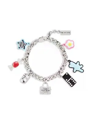 Marc Jacobs Sticker Charm Bracelet - Silver