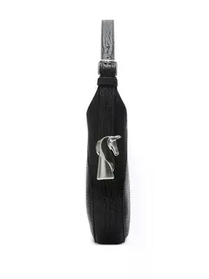 Burberry Grained Leather Shoulder Bag - Black