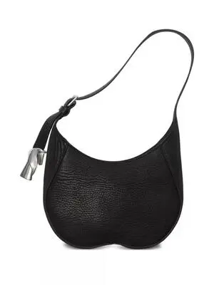 Burberry Grained Leather Shoulder Bag - Black