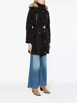Michael Kors Belted Puffer Coat With Detachable Hood