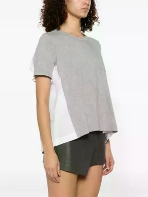 Sacai Contrast-panel T-shirt