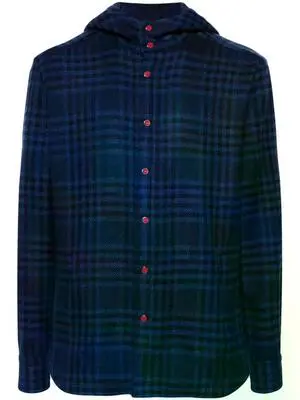 Kiton Checked Cashmere Shirt