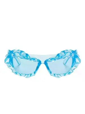 Ottolinger Twist-detail Sunglasses - Blue