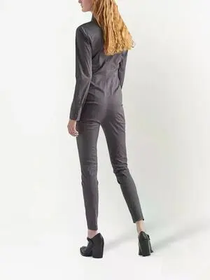 Prada Long-sleeve Poplin Jumpsuit