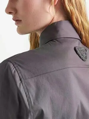 Prada Long-sleeve Poplin Jumpsuit