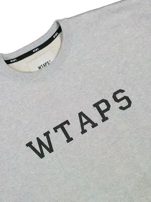 WTAPS Logo Print Cotton Sweatshirt