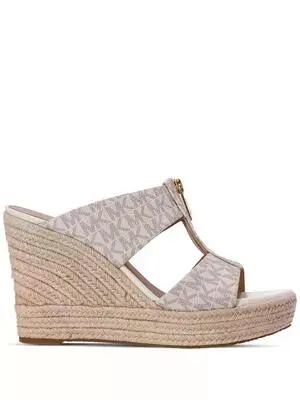 Michael Kors Bradley Leather Wedge Espadrilles