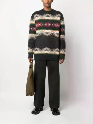 Junya Watanabe Intarsia-knit Oversize Jumper