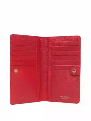 FERRAGAMO Gancini Long Leather Wallet