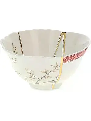SELETTI Crack Detail Bowl - White