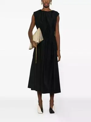 Loulou De Saison Aphrodite Gathered Midi Dress