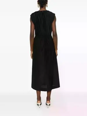 Loulou De Saison Aphrodite Gathered Midi Dress