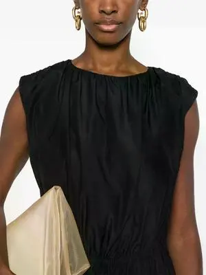 Loulou De Saison Aphrodite Gathered Midi Dress