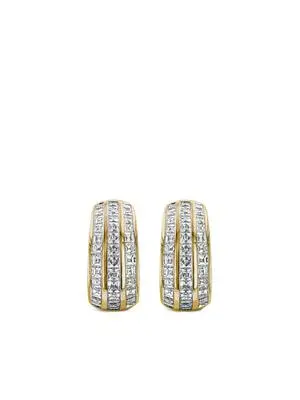 PRAGNELL 18kt Yellow Manhattan Diamond Earrings - Gold