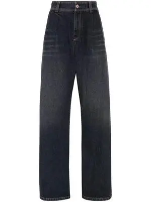 Brunello Cucinelli High-rise Wide-leg Jeans