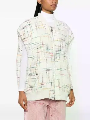 Khrisjoy Oversized Tweed Bomber Jacket