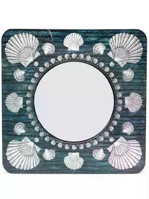 FORNASETTI Convex Mirror Frame - Silver