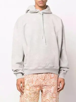 Martine Rose Monogram-print Pullover Hoodie