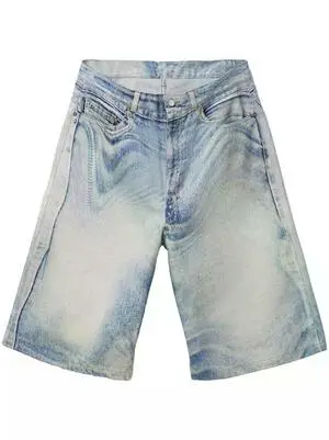Camper Swirl-print Denim Shorts