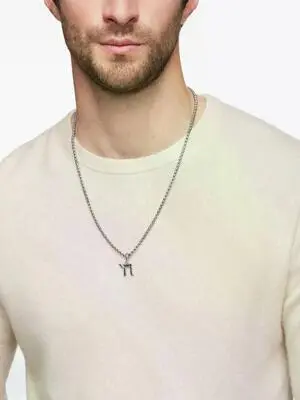 David Yurman Sterling Chai Diamond Amulet
