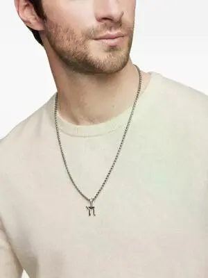 David Yurman Sterling Chai Diamond Amulet