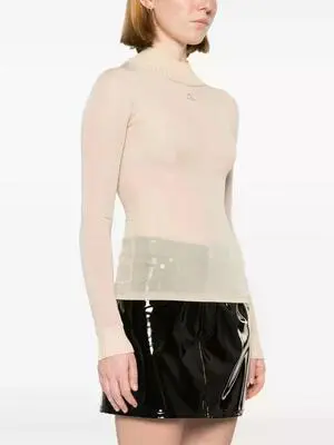 COURREGES Reedition Mesh Top - Neutrals