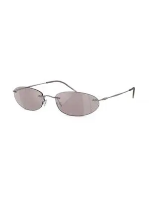 Giorgio Armani Rimless Oval-frame Sunglasses