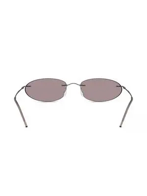 Giorgio Armani Rimless Oval-frame Sunglasses