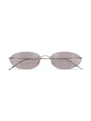 Giorgio Armani Rimless Oval-frame Sunglasses