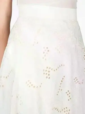 Elie Saab Embroidered Maxi Skirt
