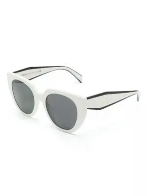 Prada Logo-lettering Cat-eye Frame Sunglasses