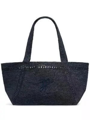 PATOU Large Jp Monogram Trapeze-design Tote Bag - Blue