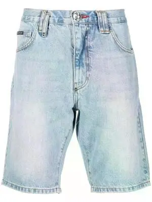 Philipp Plein Knee-length Denim Shorts