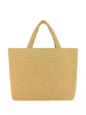 Saint Laurent Raffia Tote Bag - Neutrals