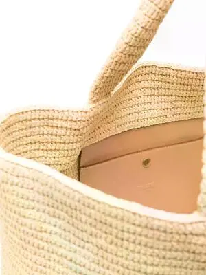 Saint Laurent Raffia Tote Bag