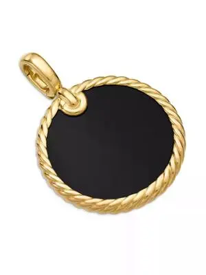 David Yurman 18kt Yellow Gold Dy Elements Disc Pendant